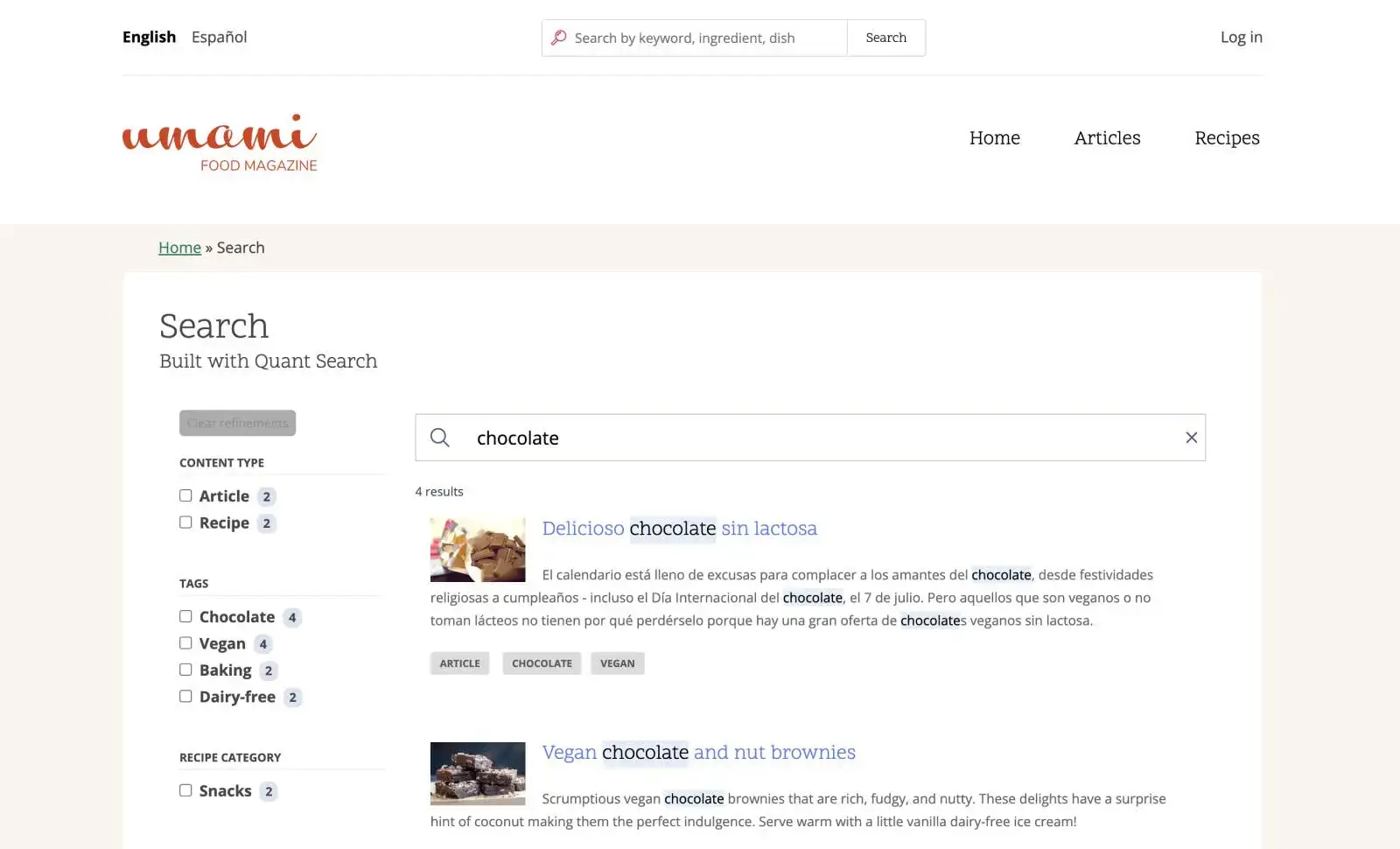 Static Website Search | QuantCDN